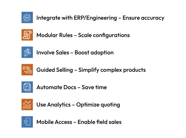 7 CPQ Best Practices for Complex Manufacturers | Cincom